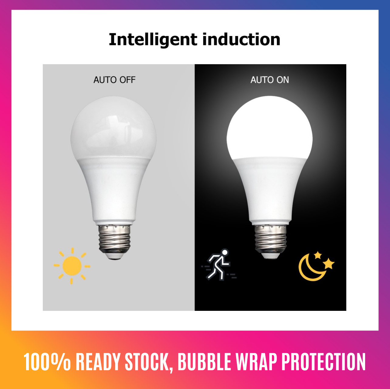 Automatic Motion Sensor 220V Outdoor LED Lights 10W LED sound and light ...