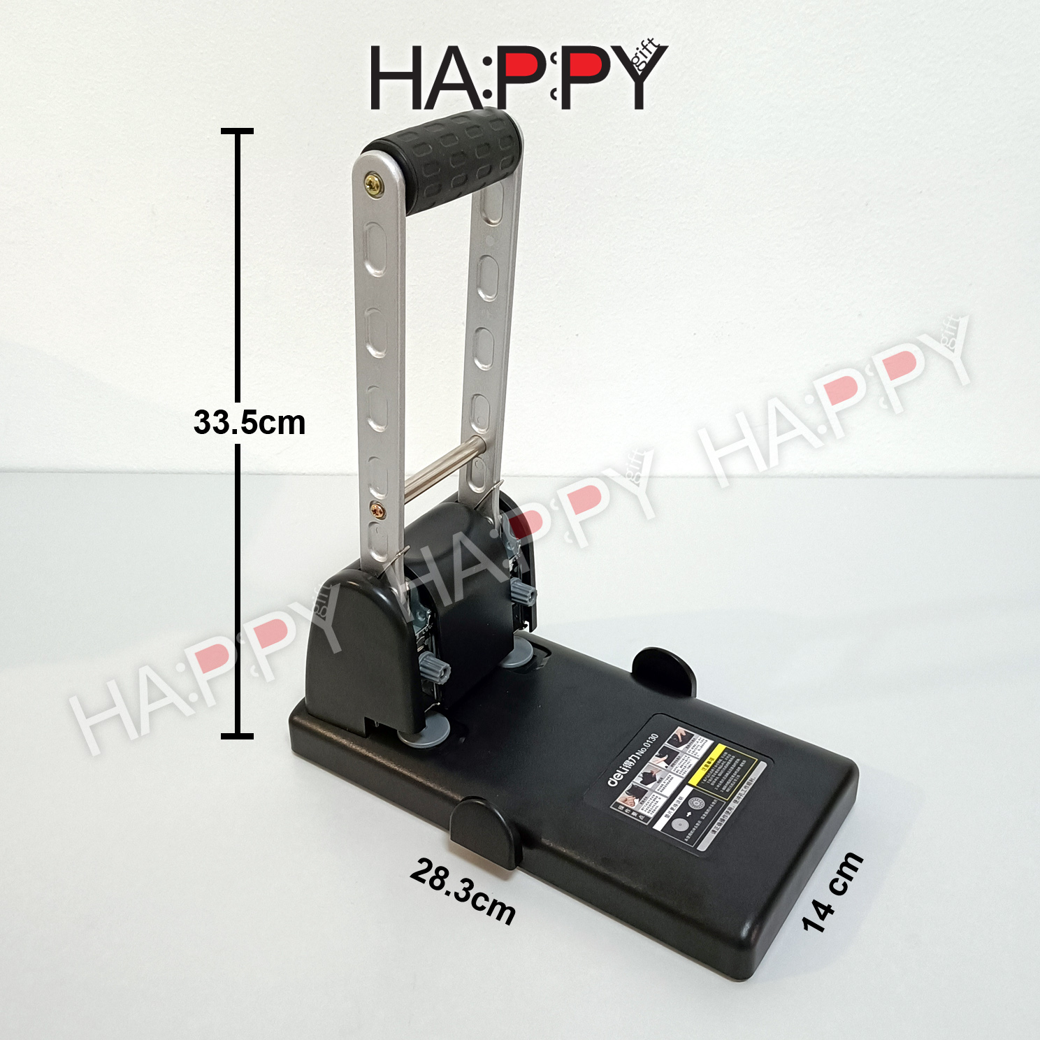 (free gift) Deli 0130 Heavy Duty Punch Office Equipment Penebuk Lubang ...