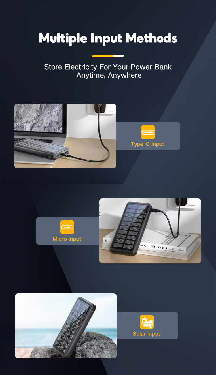 [New Arrival]Qbrand Solar Powerbank 20000mAh Fast Charging With ...