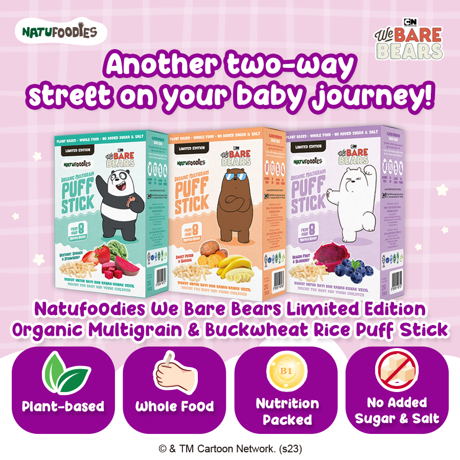 Natufoodies Biscuit Bayi Baby Snack Rice Puff l Baby Melt Cracker l ...