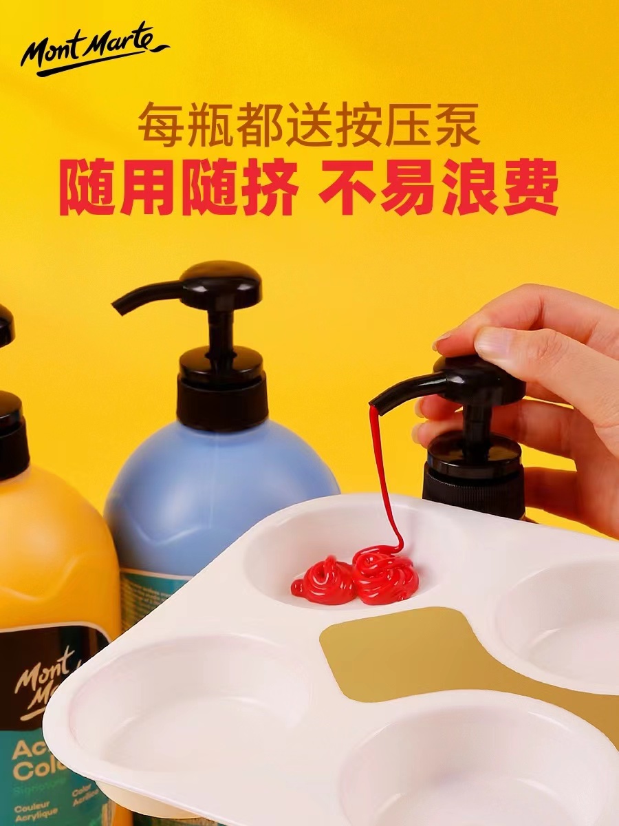 【Original】2000ML Cat Akrilik Titanium White Acrylic Colour Mont Marte ...