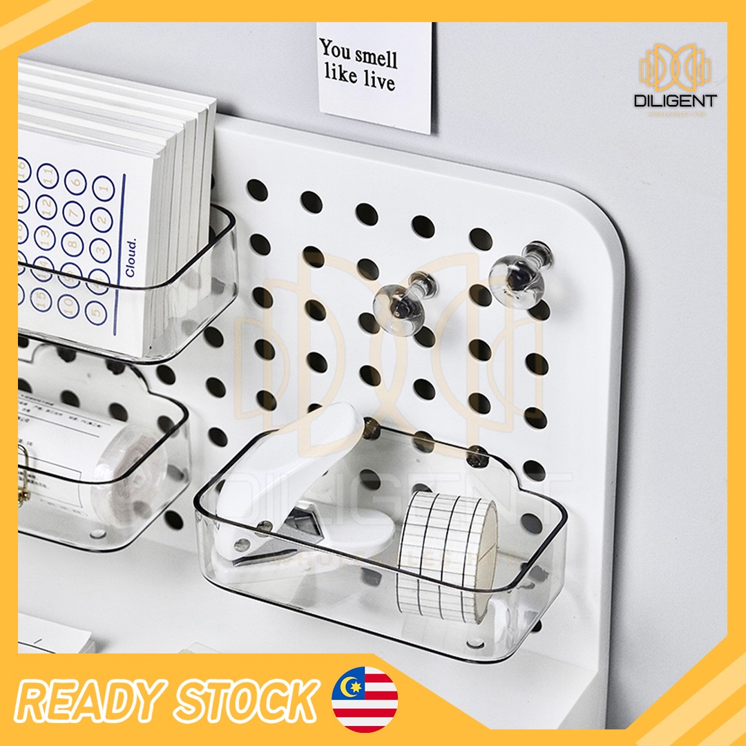 【D341 READY STOCK】Self DIY Hanging Wall Board With Storage Box ...