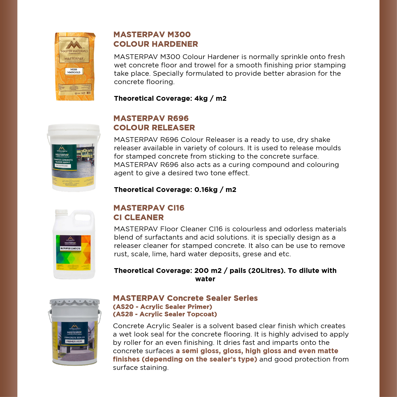 MASTERPAV Concrete Imprint Colour Hardener Powder M300 G3 (25kg ...