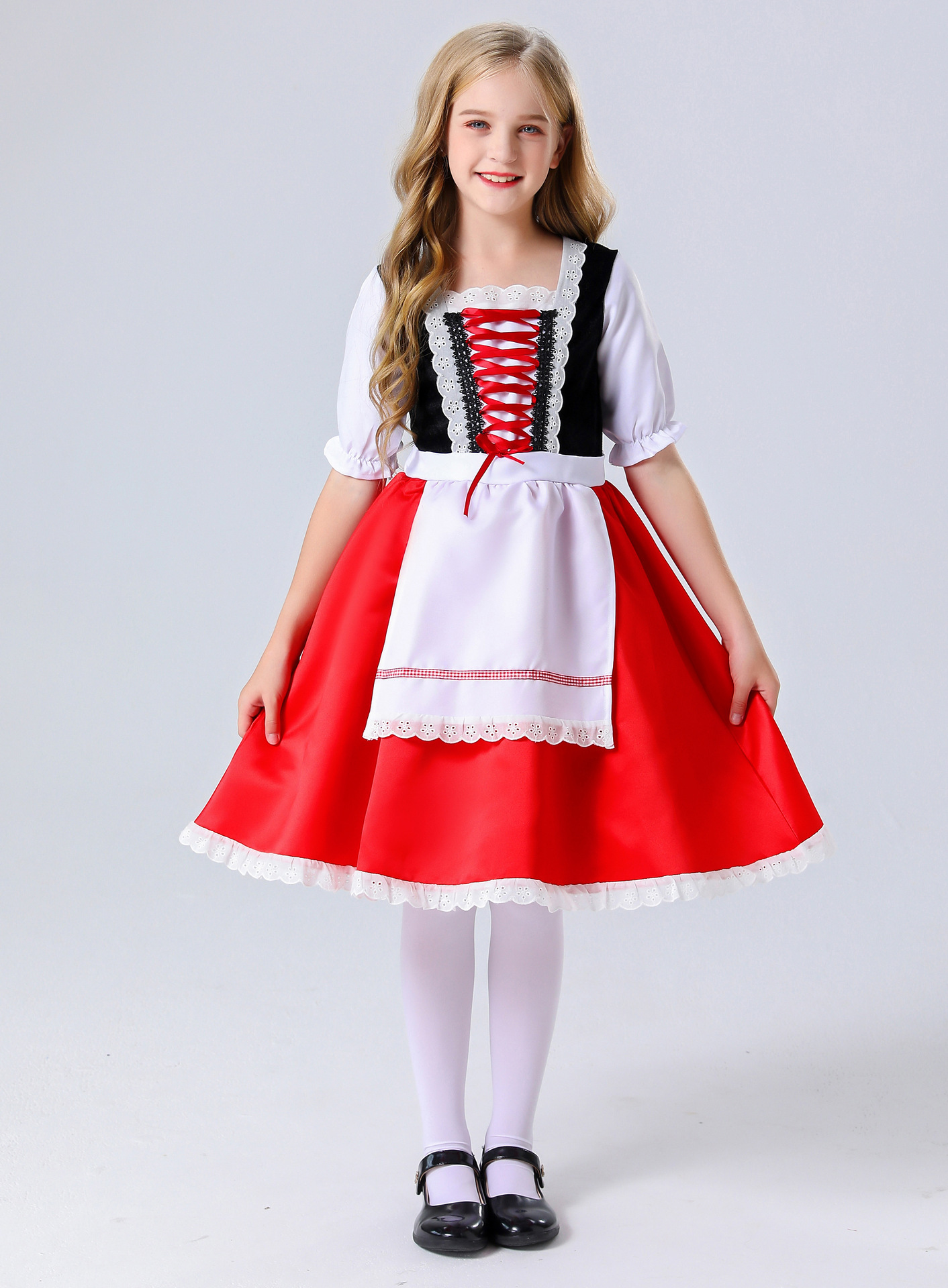 MYLITTLELASS Little Red Riding Hood Pretty Dress Up Costume for Girls ...