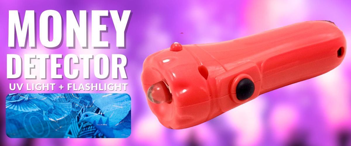 FLASHLIGHT + UV Light Mini Blacklight Ultraviolet Pen Flashlights Fraud ...