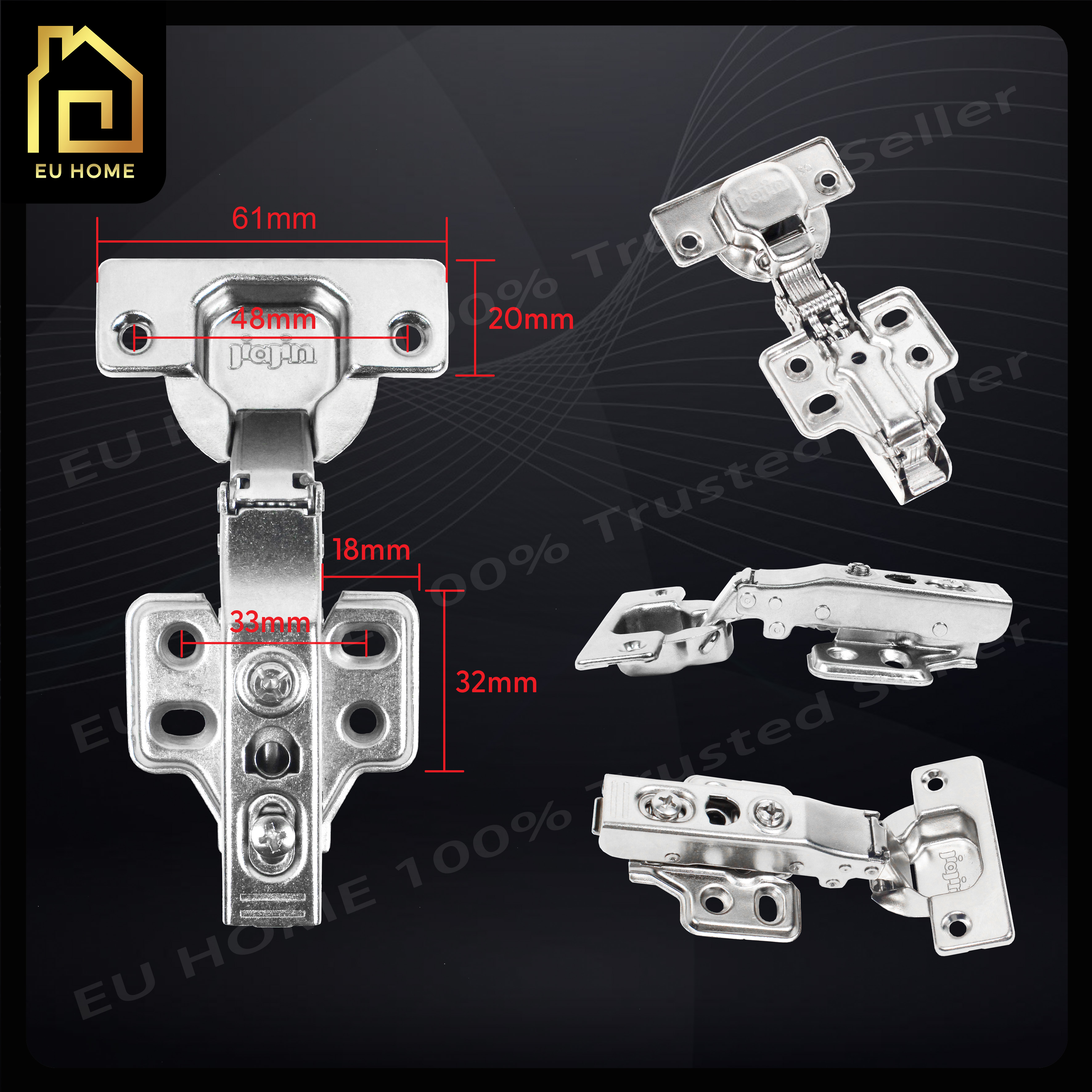 Engsel Pintu / Kitchen Cabinet Furniture Soft Close Conceal Home Door ...
