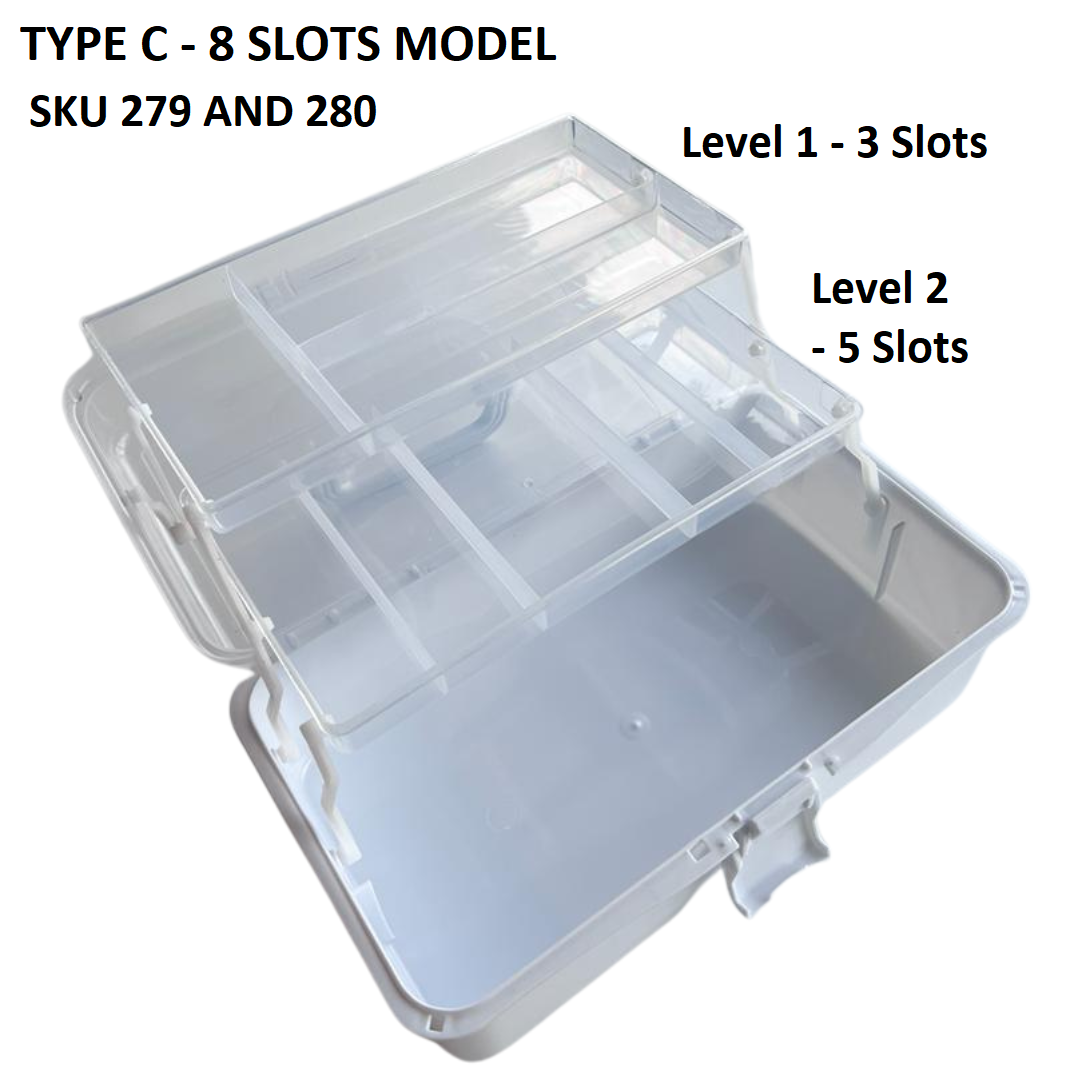 ASOTV® 3 Tier Extra Large Medical Box Toolbox First Aid Plastic ...