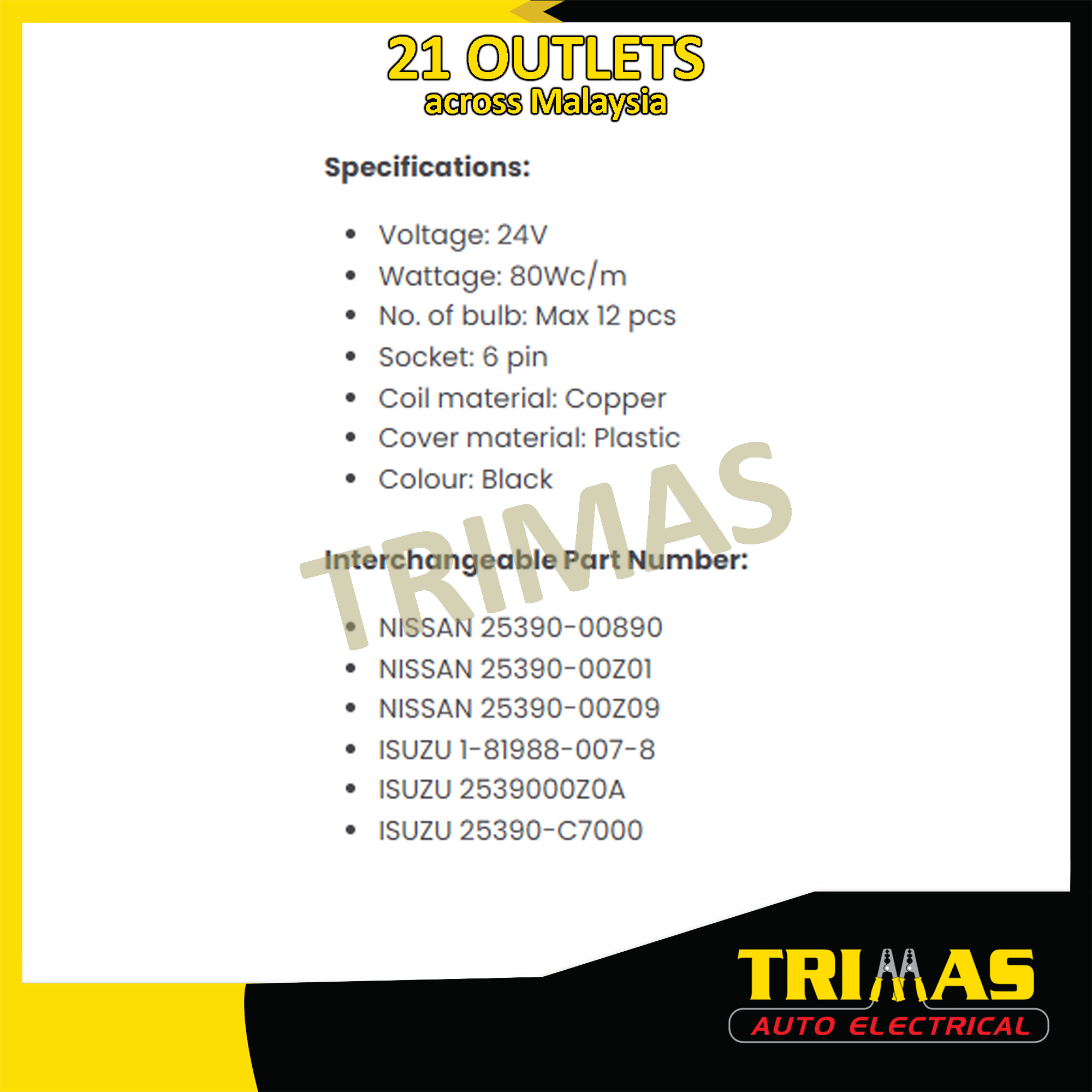 6 Pin 24V Nissan UD CW520 Isuzu Truck Electronic Flasher Unit Signal ...