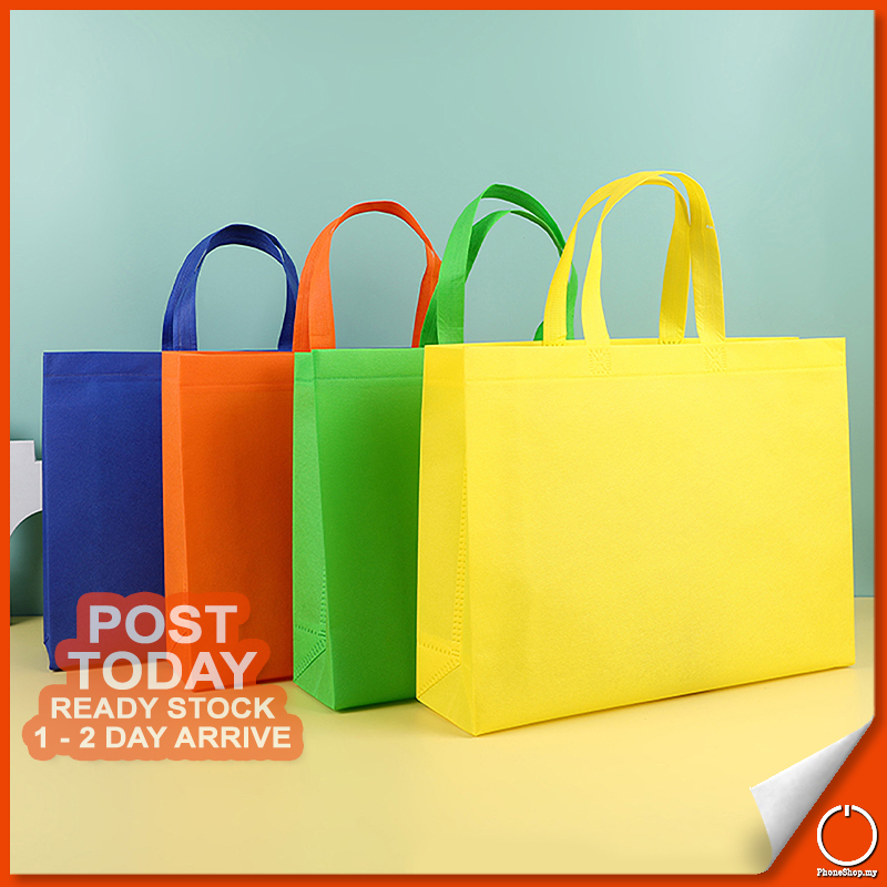 𝐕𝐈𝐕𝐈𝐃 𝐂𝐎𝐋𝐎𝐑𝐒 A3 Plain Non-Woven Horizontal Recycle Bag Eco-Friendly ...