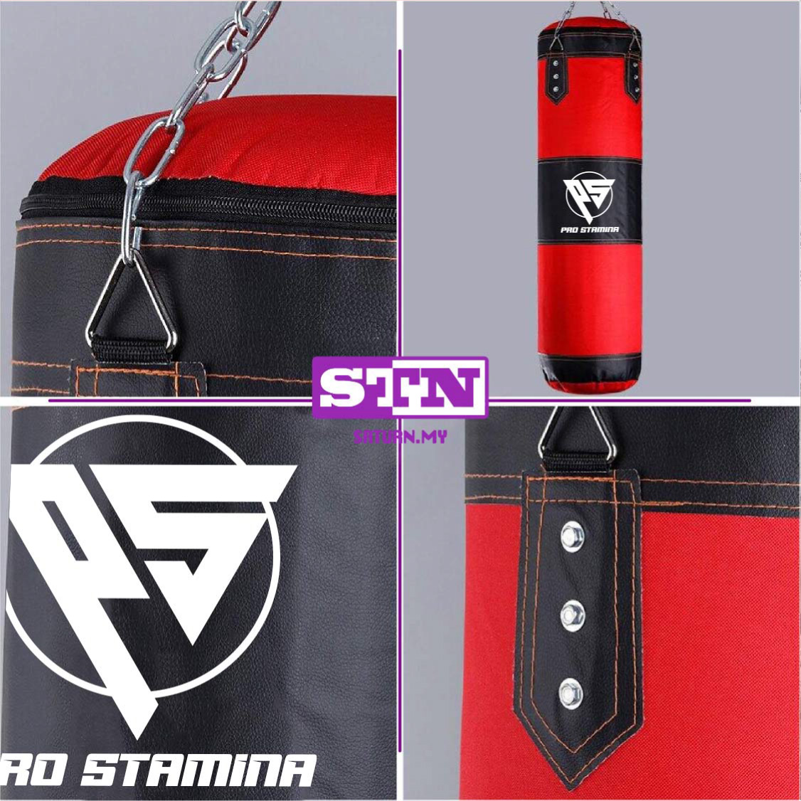 【FULL SET】120cm 150cm (Bag Holder Sekali)(2 Guni 20KG Habuk Kayu Sekali) Punching Bag Boxing MMA ...