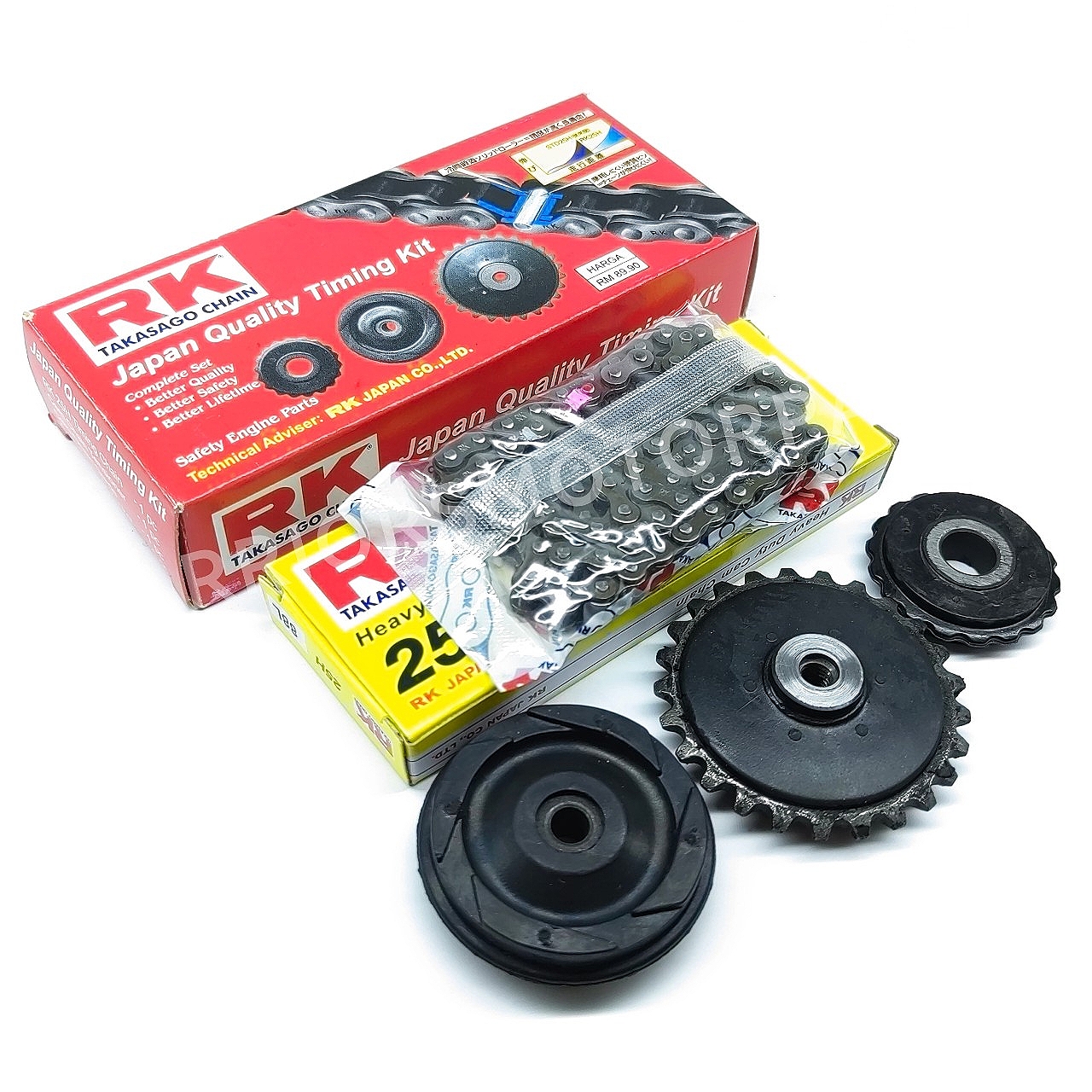 HONDA EX5 DREAM/WAVE100 [RK] TIMING CHAIN (88L) ROLLER COMPLETE SET ...