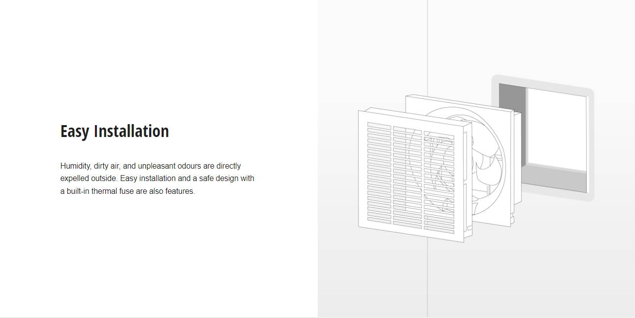 PANASONIC 10" 25CM WALL MOUNT VENTILATION FAN FV-25AUM / FV-25AUM7 / FV ...