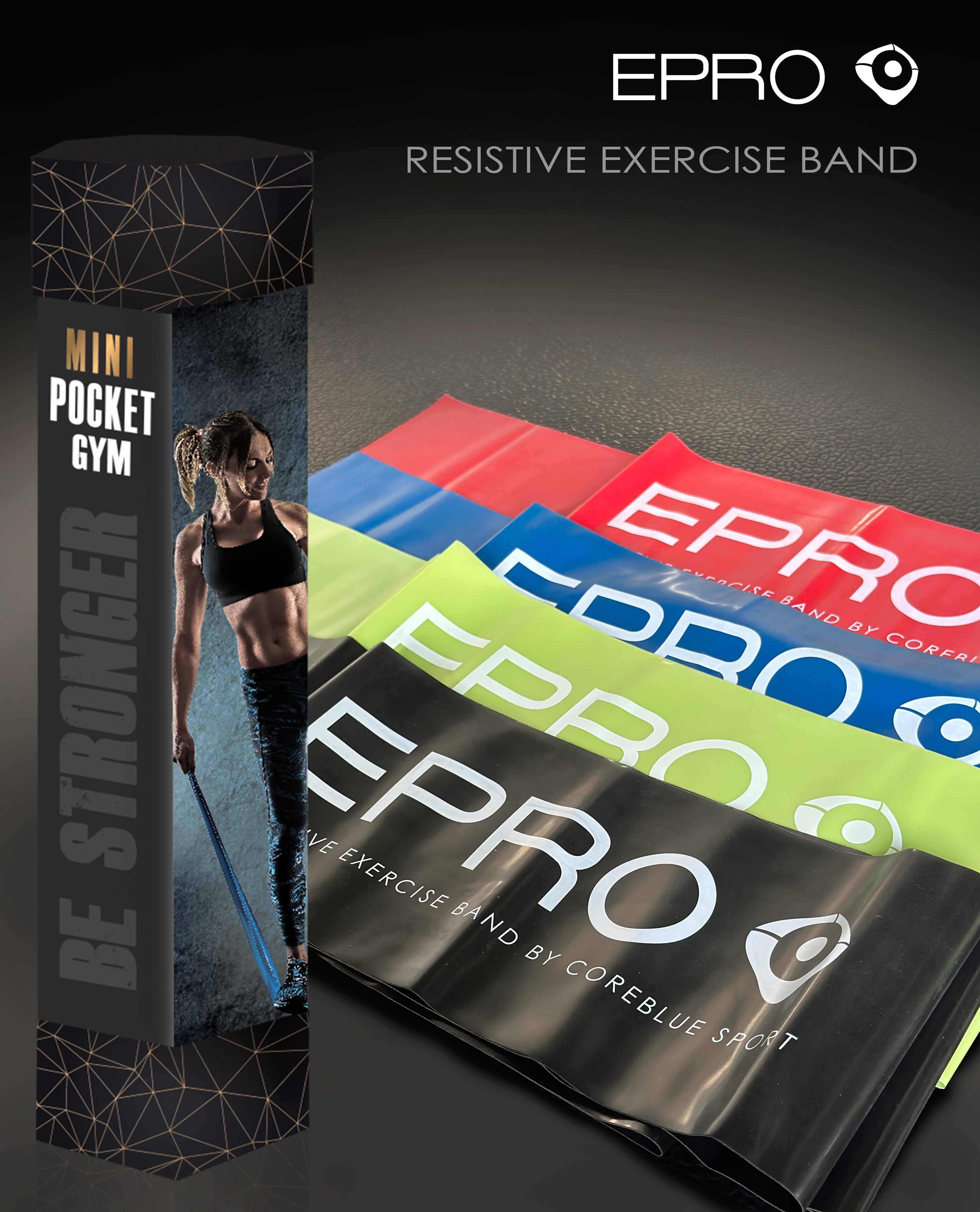 EPRO by Coreblue Sport Resistance Exercise Band - 1.5m Extra Heavy ...