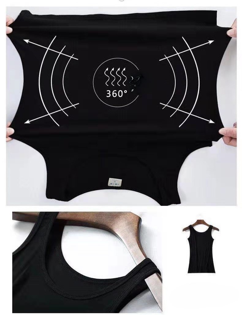 Women Singlet Sleeveless Plus Size Plain Color Singlets Tanks Baju ...