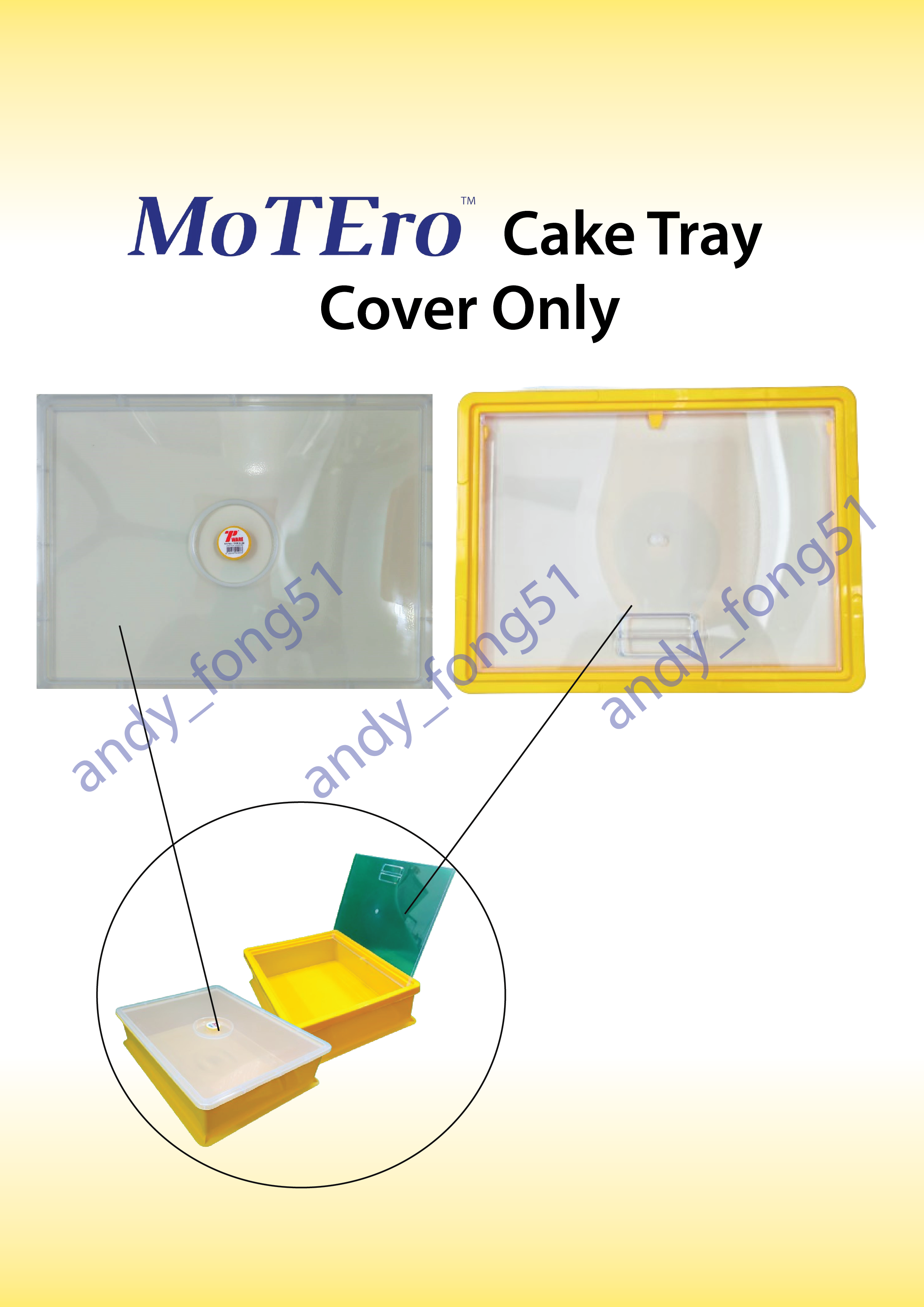 [MoTEro] Cover For Cake Tray (Semi Transparent Cover / Clean Cover ...