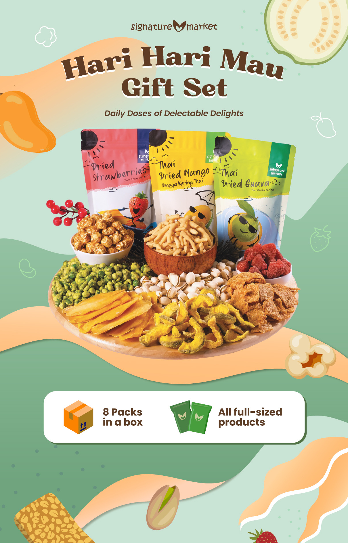 Signature Market Hari Hari Mau Snek Gift Set (8 items) | Shopee Malaysia