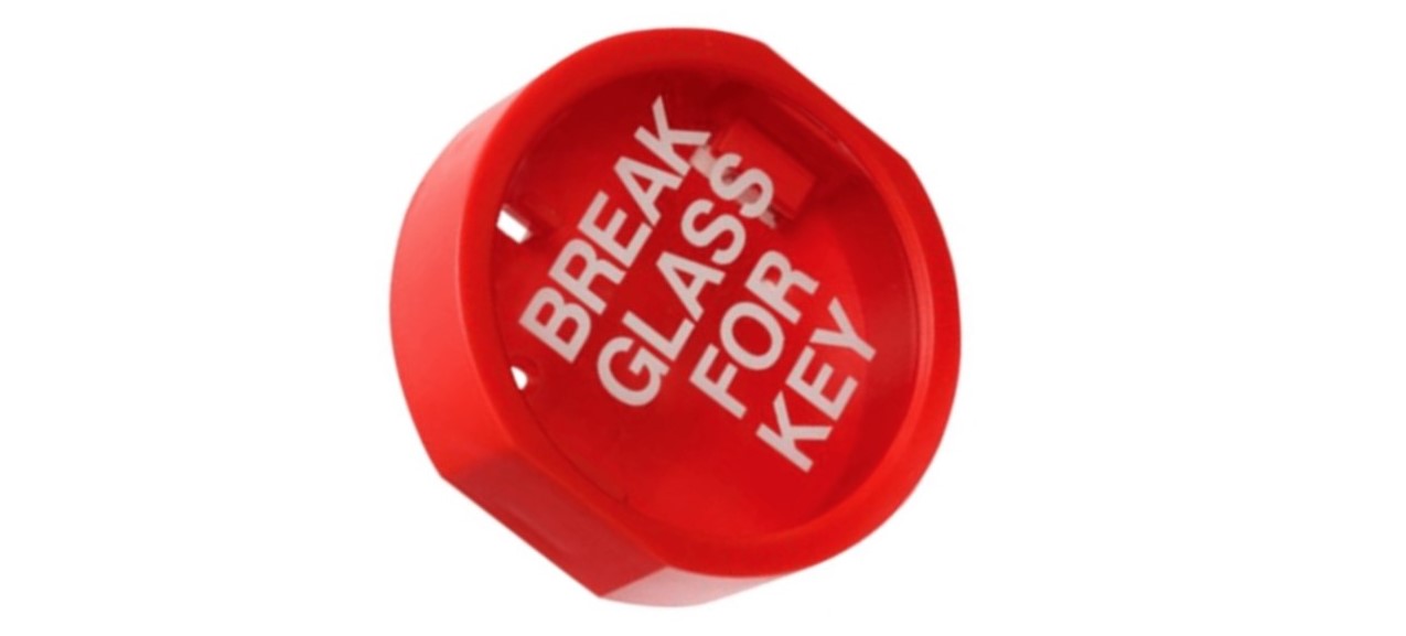 Key Emergency Break Glass for Key to Take Out Spare Key to Open Door ...