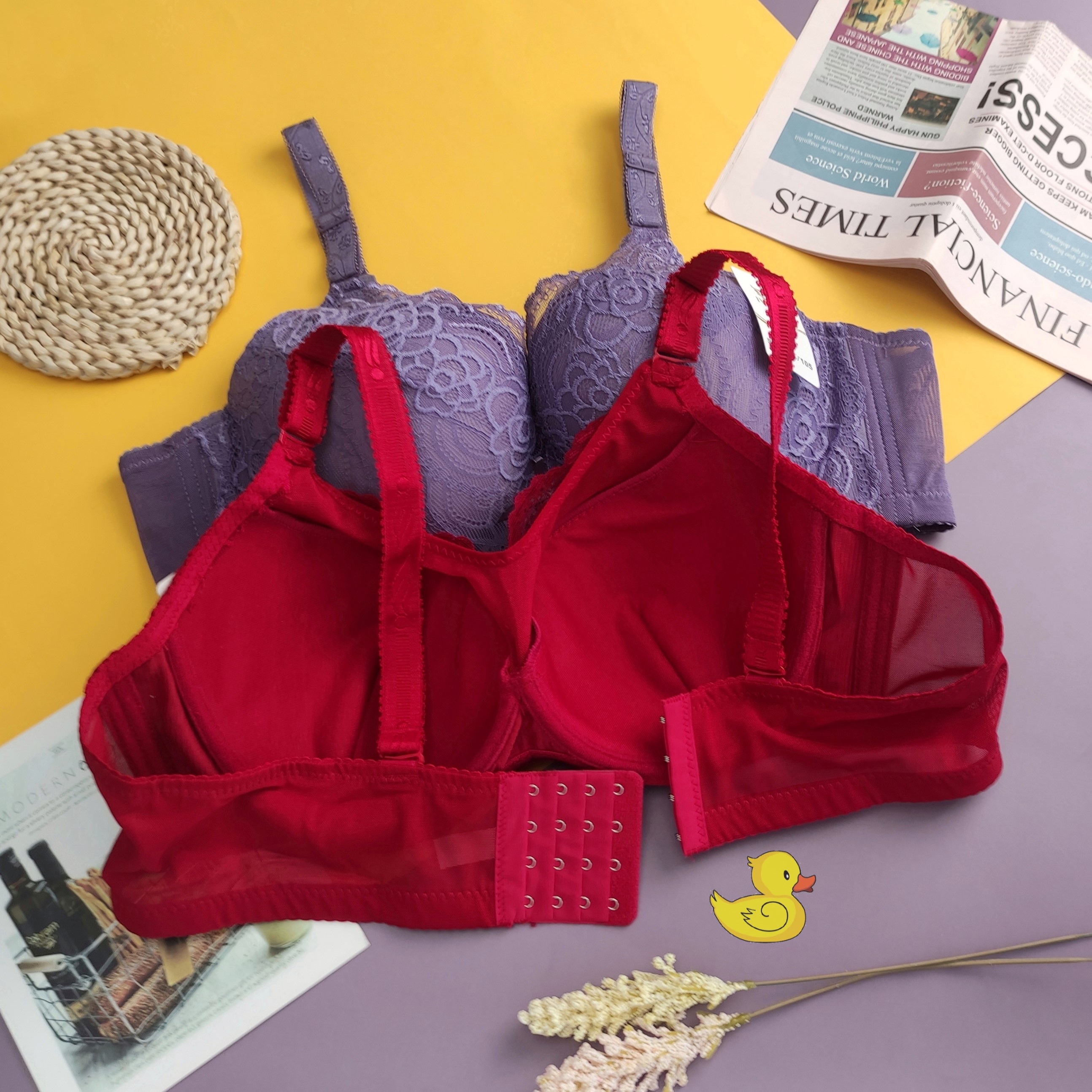 Bra Women Plus Size Lace Full Cup Wired Baju Dalam Wanita Renda Cup ...