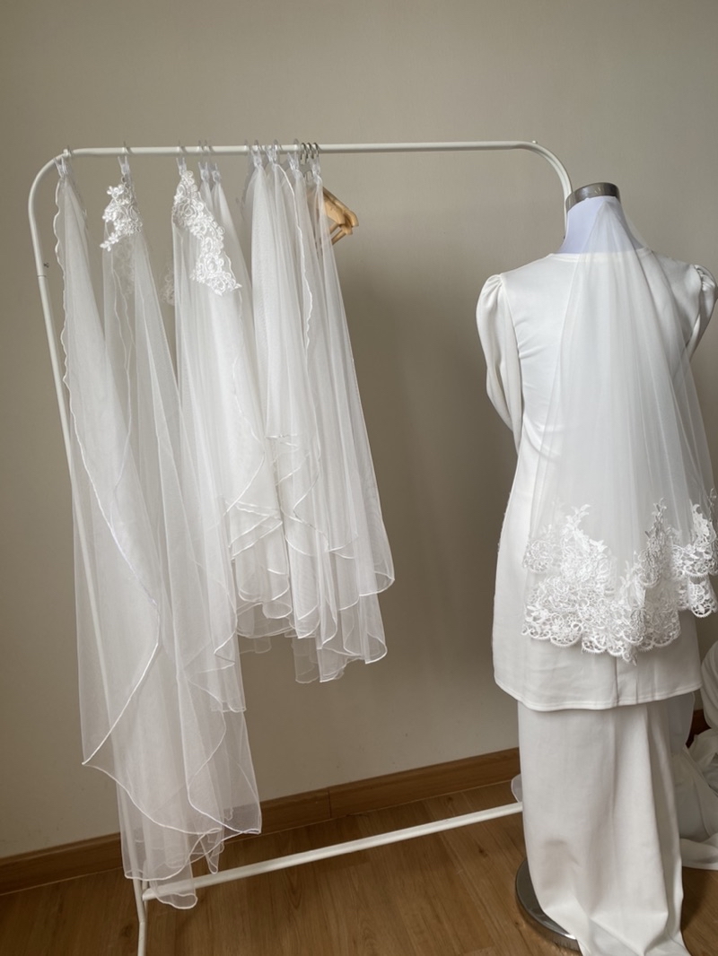 Veil NIKAH OFFWHITE Bridal veil Wedding veil Nikah tunang Malaysia ...