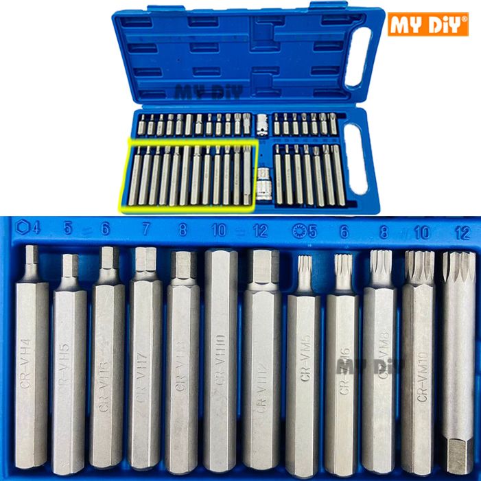 MYDIYHOMEDEPOT - 40Pcs Star Key Wrench Set Crv Hex Torx Star Spline ...
