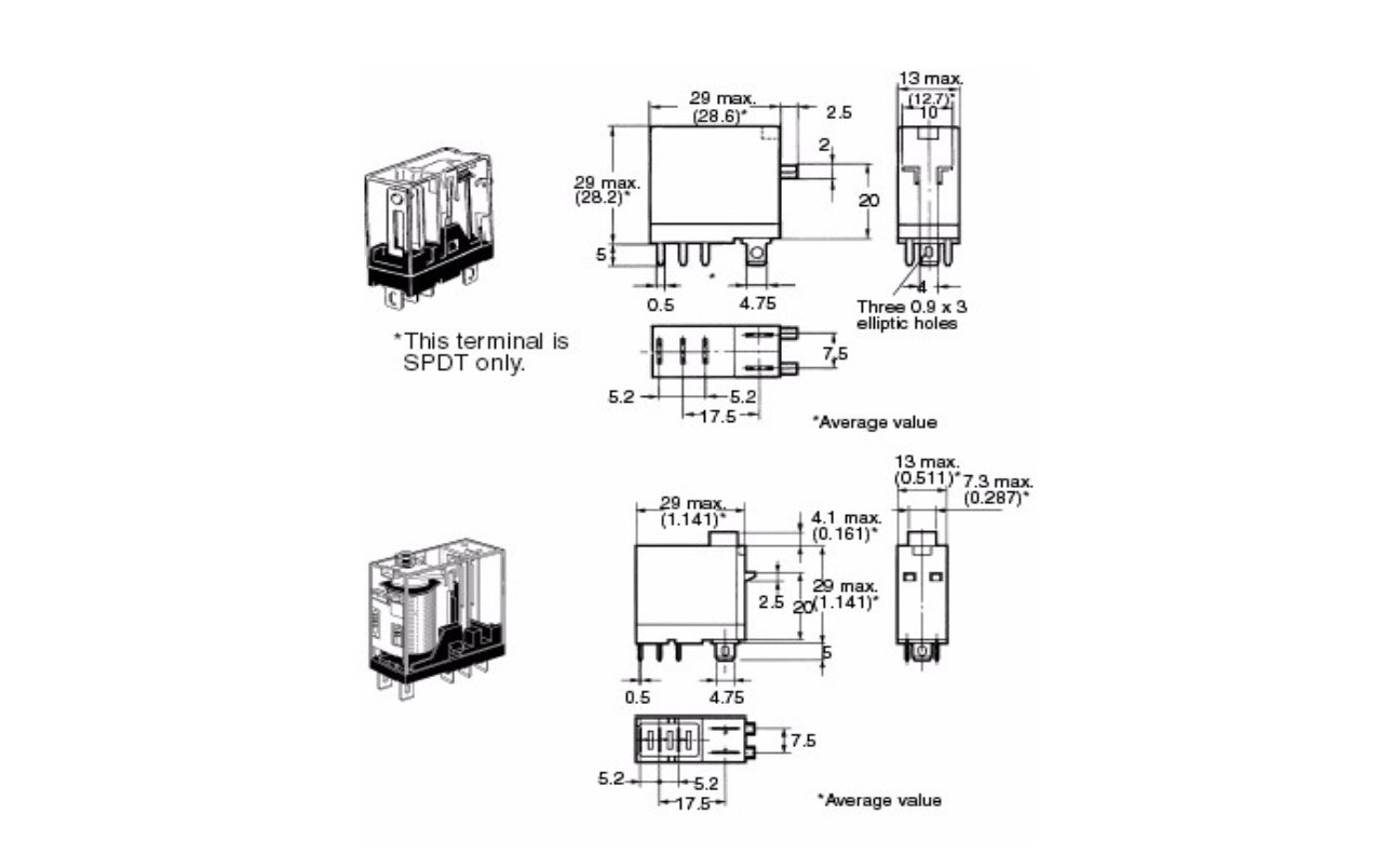 OMRON Security Burglar Alarm 12V DC Relay 1 Pole NO / NC 5 Pin ...