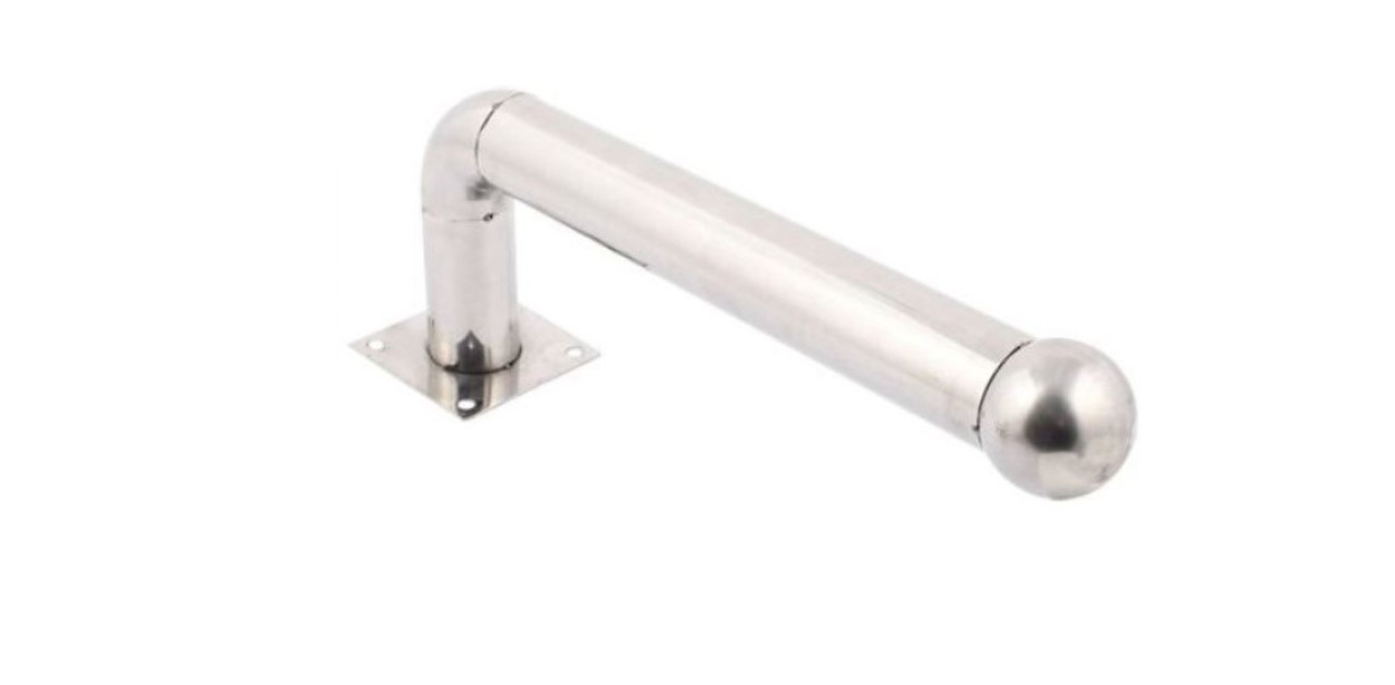 50cm Wired Alarm CCTV Wireless Access Point Stainless Steel L Pole ...