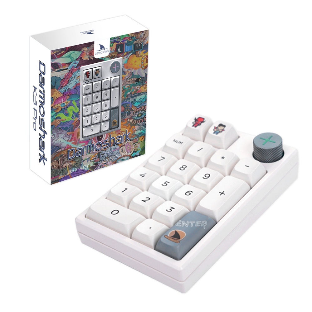 Darmoshark K3 Pro 3-Mode Numeric Keypad With Huano Mechanical Switches ...
