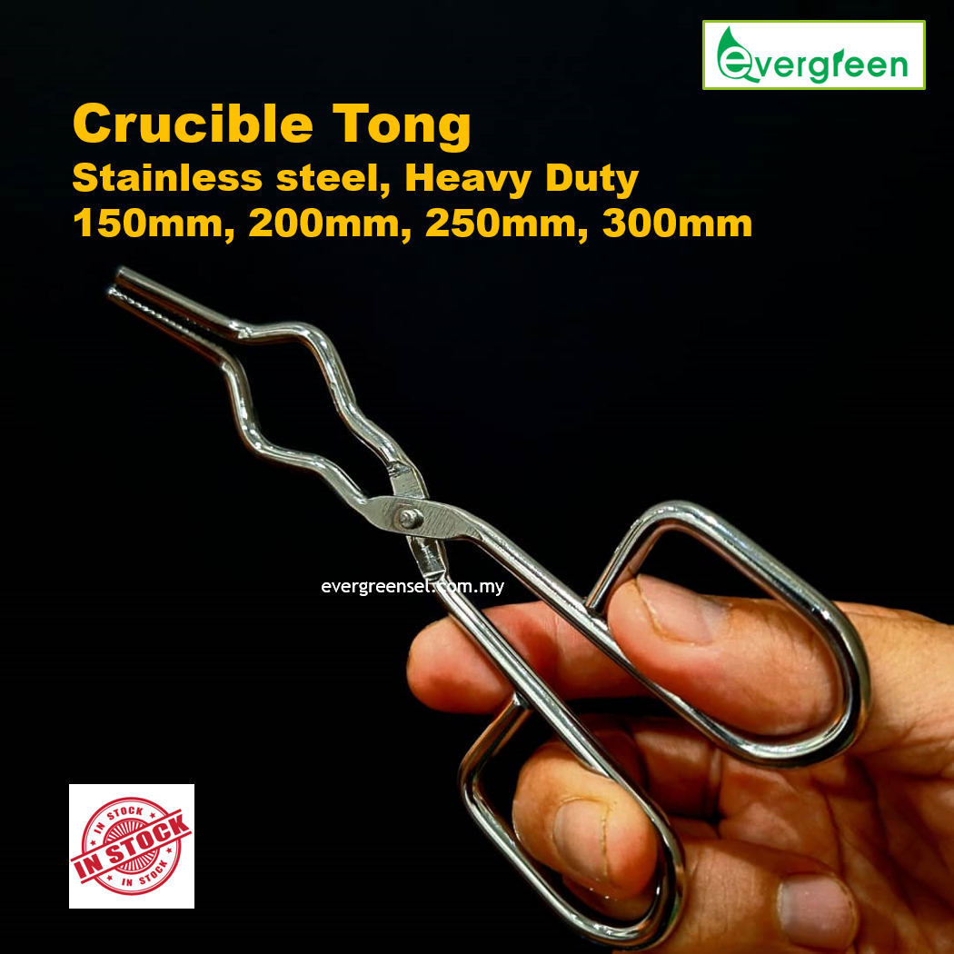 Crucible Tong, Stainless steel, Heavy Duty 150mm, 200mm, 250mm, 300mm ...