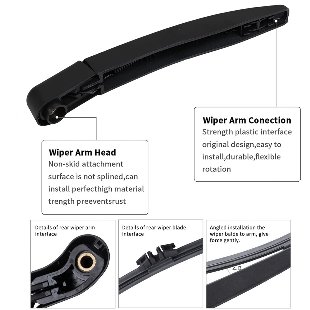 PERODUA KANCIL REAR WINDSCREEN SILICONE WIPER ARM Blade Viper Pengelap ...