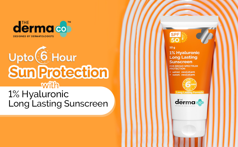 The Derma Co 1% Hyaluronic Long Lasting Sunscreen Spf 50 Pa++++ (50g ...