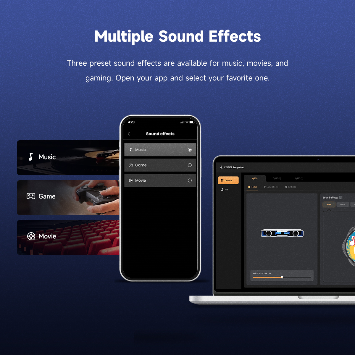 Edifier QS30 Bluetooth PC Speaker with Splendid Light Effects ...