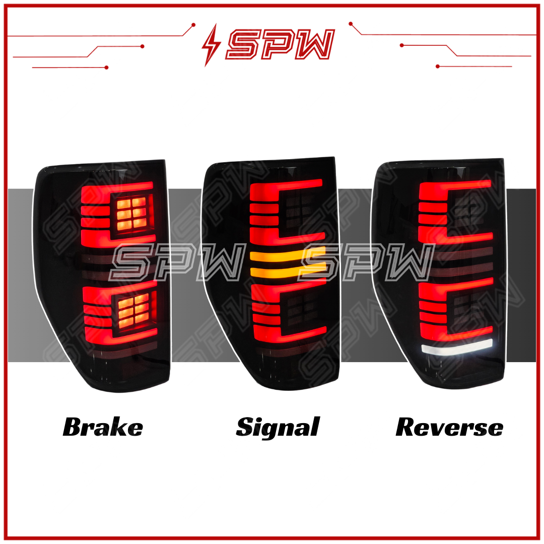 Ford Ranger T6 T7 T8 (2012-2020) V10 LED Tail Lamp Tail Light Taillamp ...