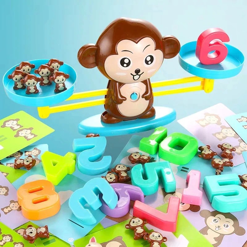 EZYLITTLES Monkey Balance Educational Math Game for Kids Counting ...