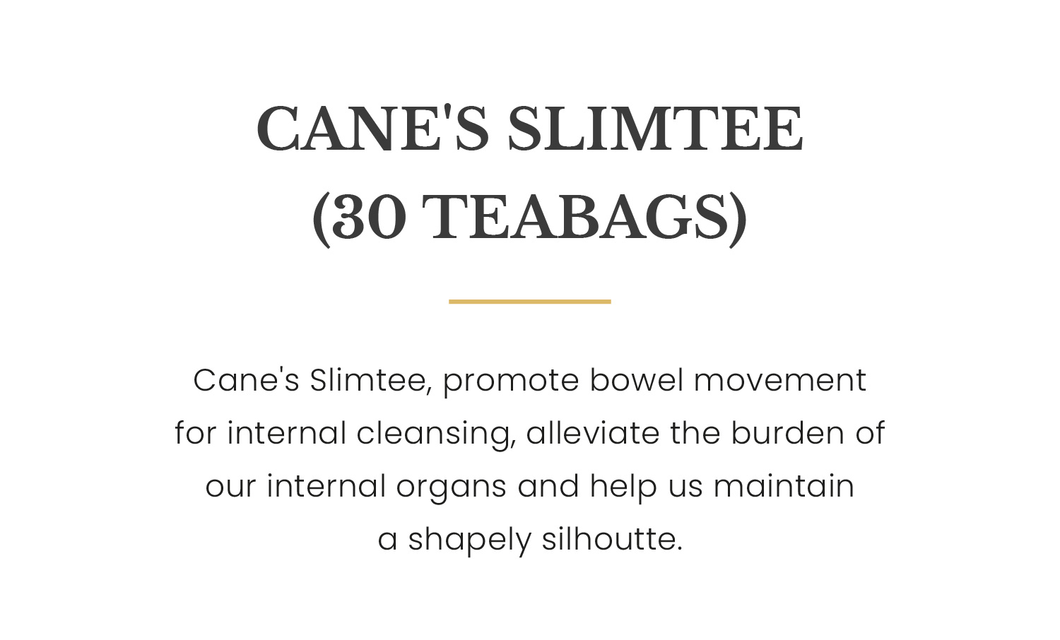 Purple Cane Cane's Slimtee 紫藤 康氏 SLIMTEE (30 Teabags) | Shopee Malaysia