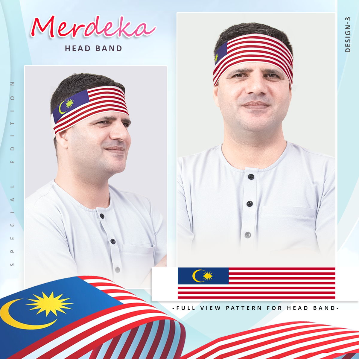 Headband | Pengikat Kepala Merdeka 2024 untuk Lelaki Dewasa | Shopee ...