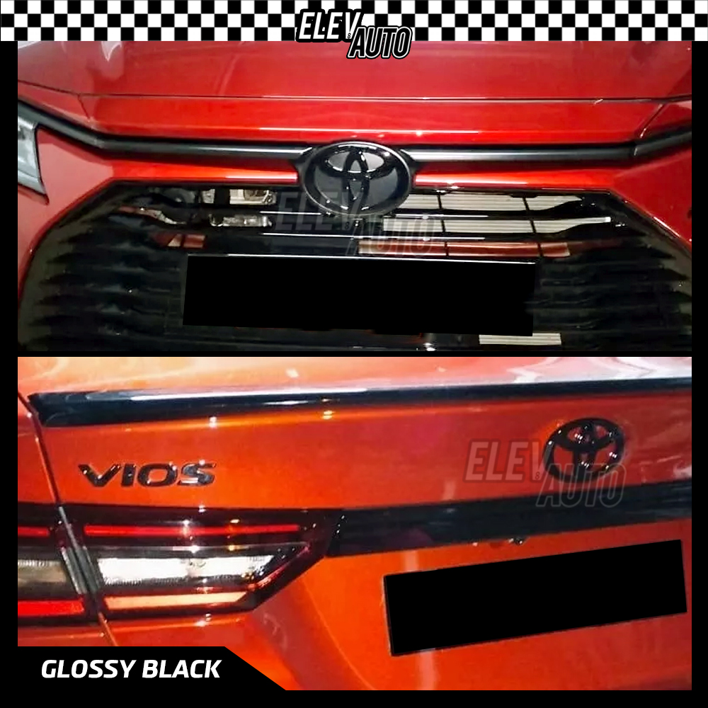 Toyota Vios 2023 2024 CARBON BLACK Toyota Logo Emblem VIOS Rear Word ...