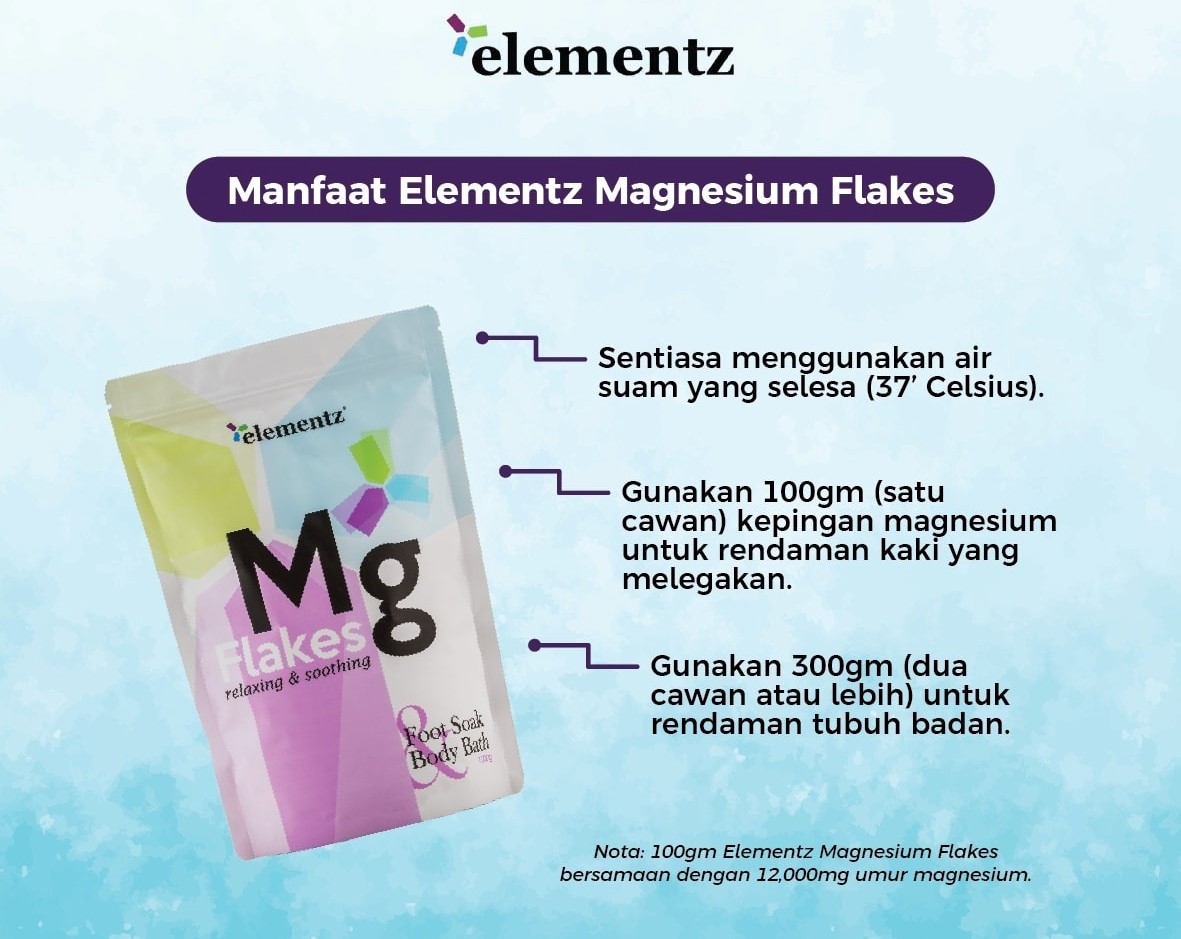 [BULK BUY] ELEMENTZ Mg Magnesium Flakes rejuvenating relax stress ...