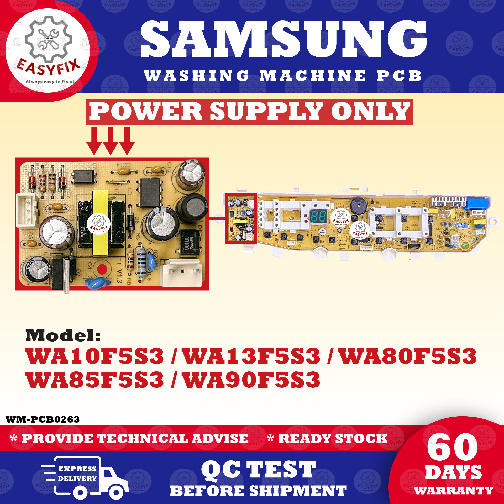 (POWER SUPPLY) WA10F5S3 / WA13F5S3 / WA80F5S3 / WA85F5S3 / WA90F5S3 ...