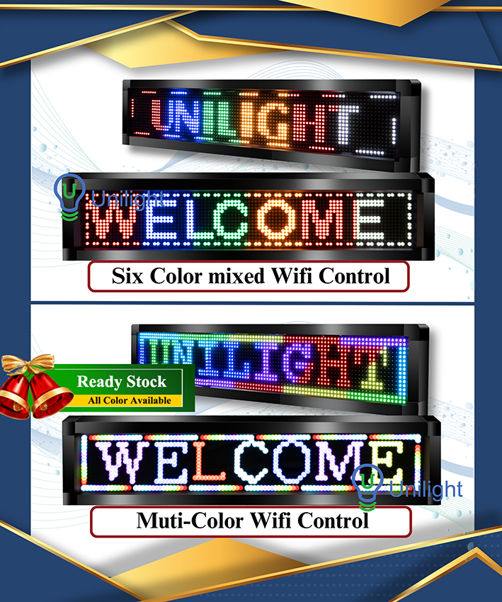 PAPAN TANDA PAPARAN LED DISPLAY SIGN BOARD Multi-Color Single Color ...
