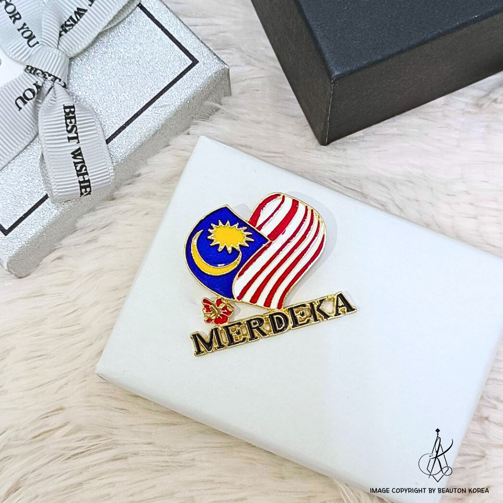 Brooch Pin Tudung Bendera Malaysia Brooch Design Merdeka Kerongsang ...