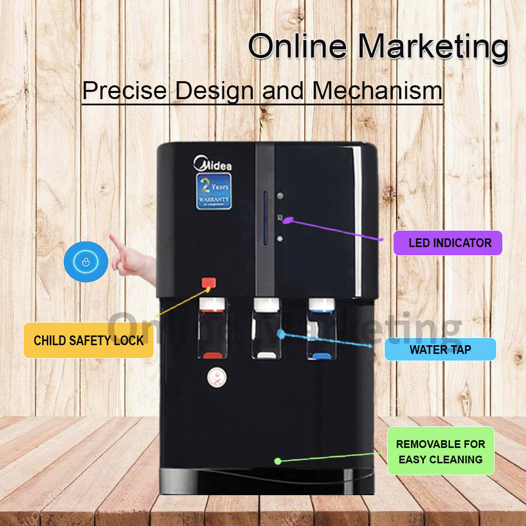 MIDEA NEW VERSION 2024 Hot / Ambient / Cold Tabletop Water Dispenser ...