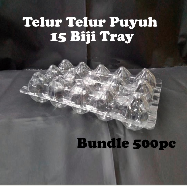 【Bundle 500pc】15pcs Quail Egg Tray / Bekas Telur Puyuh 15 Biji / Egg ...