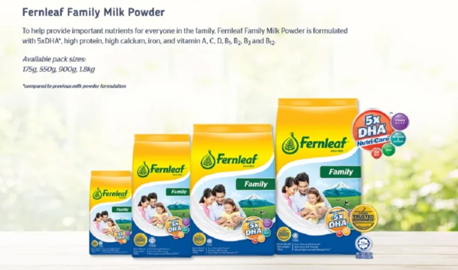Fernleaf Family Milk Powder Plain (1.65kg) | Shopee Malaysia