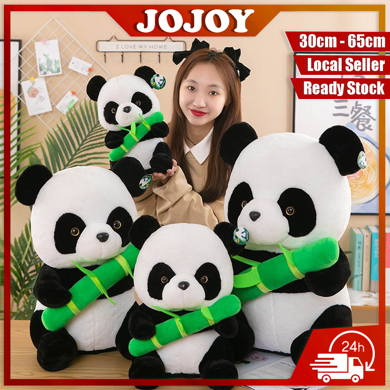 JOJOY Malaysia Ready Stock Cute Panda With Bamboo Dolls & Stuffed Toys ...