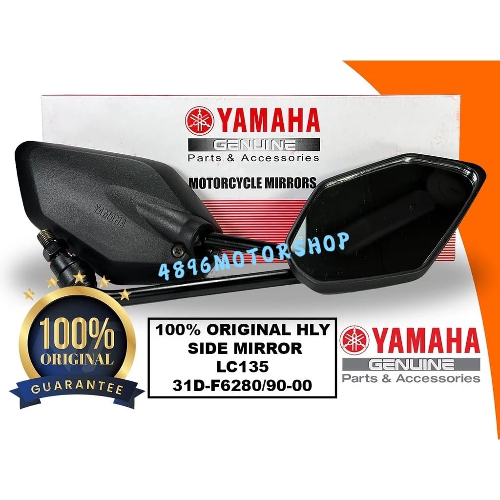 100% ORIGINAL HLY HONG LEONG YAMAHA SIDE MIRROR LC135 SRL115FI NVX155 ...