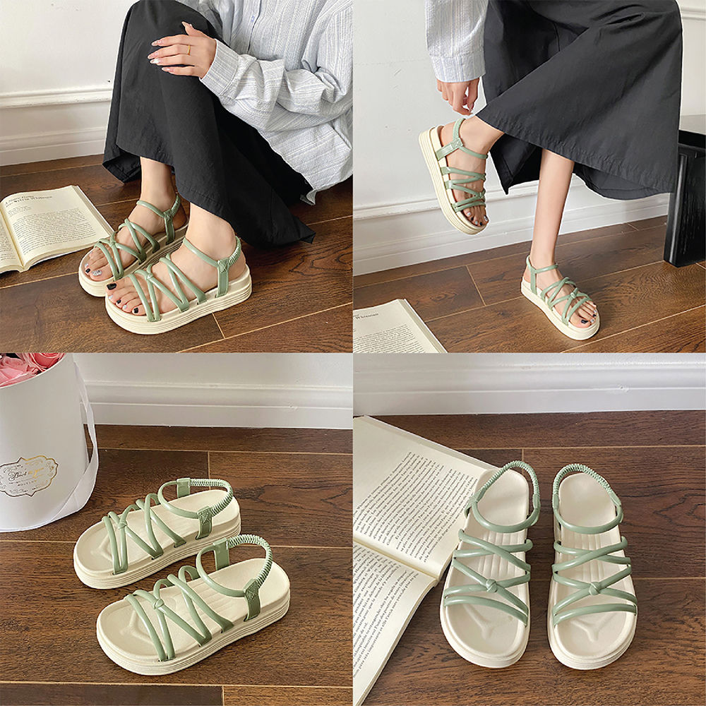 Vissy Women Wanita Shoe Kasut Wedges Sandal 0055-LS – 3 Colors | Shopee ...