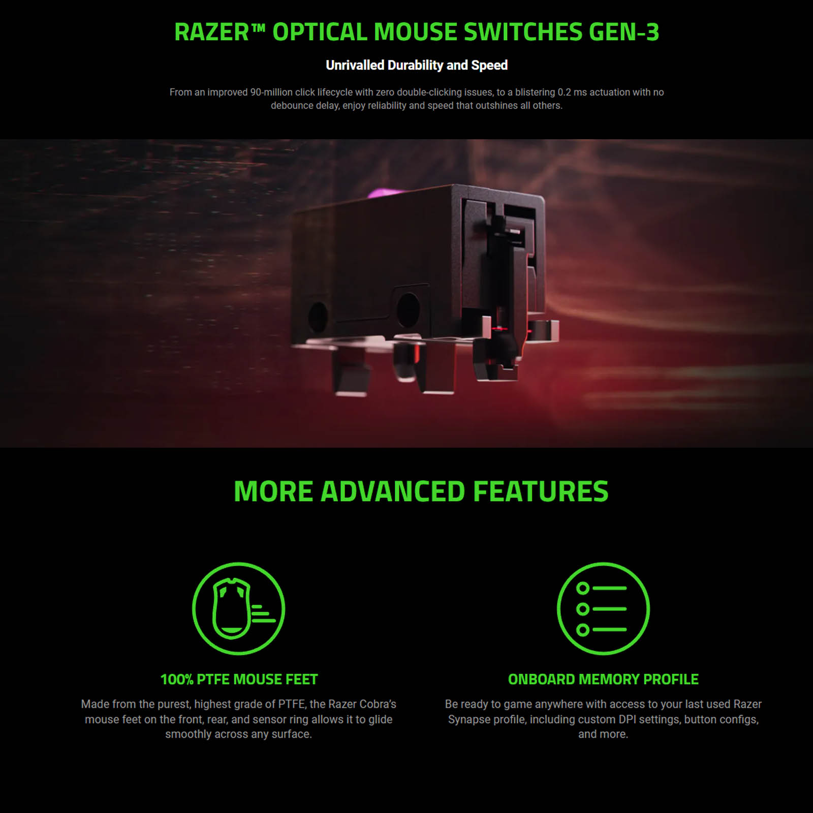 Razer Cobra 58g Lightweight Wired Gaming Mouse | Chroma RGB Lightning ...