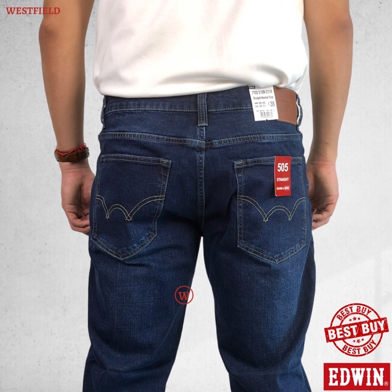 EDWIN 505 MEN'S VINTAGE STRAIGHT CUT JEANS ( 7705 2784 ) | Shopee Malaysia