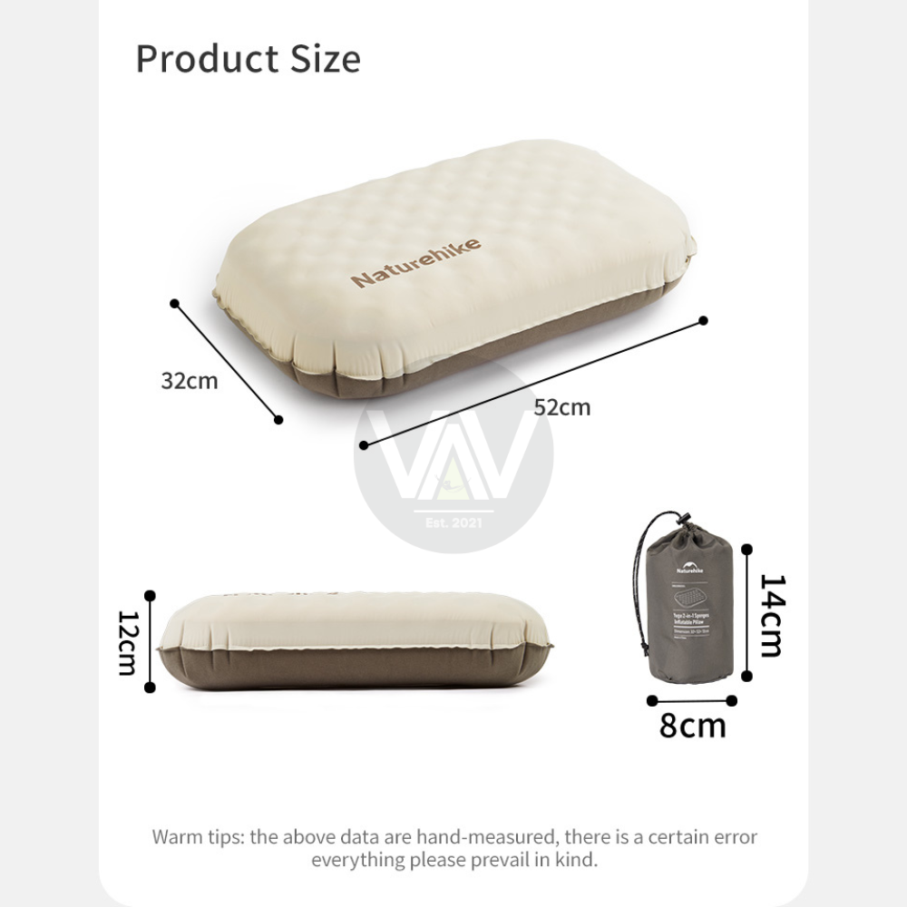 Naturehike 2-in-1 Sponge Pillow | Shopee Malaysia