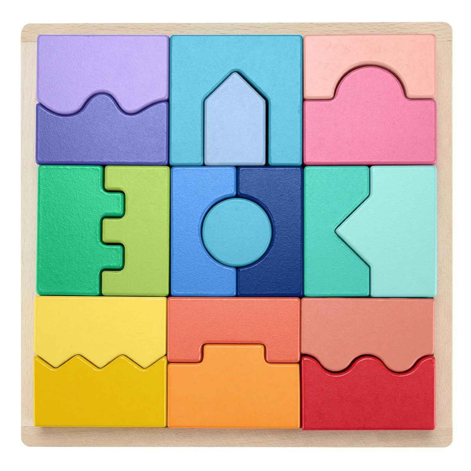 Fisher-Price Wooden Interlocking Blocks (HXT95) | Shopee Malaysia